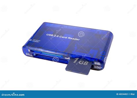 Memory Card Reader Stock Photo Image Of Flash Gadget 4024402