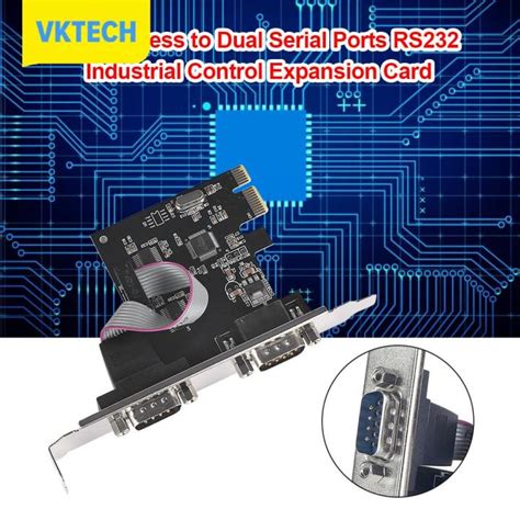 Desktop Computer Industrial Control Pcie To 2 Serial Ports Rs232
