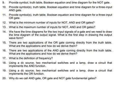 Solved Short Answers 9 Provide Symbol Truth Table Boolean