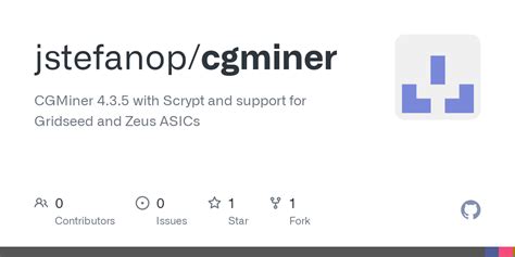 GitHub Jstefanop Cgminer CGMiner With Scrypt And Support For Gridseed And Zeus ASICs