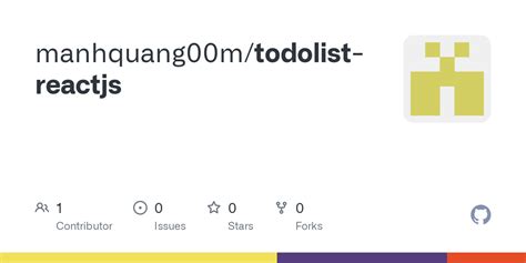 Github Manhquang00mtodolist Reactjs