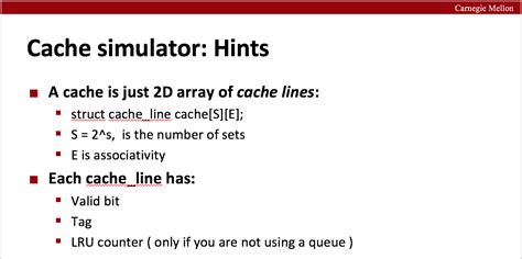 CSAPP Cache Lab 源码巴士