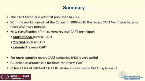 Reverse Cart Techniques Conventional Directed Extended Assisted Ppt