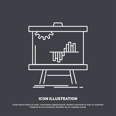 Business Chart Data Graph Stats Icon Line Vector Symbol For Ui And Ux Website Or Mobile