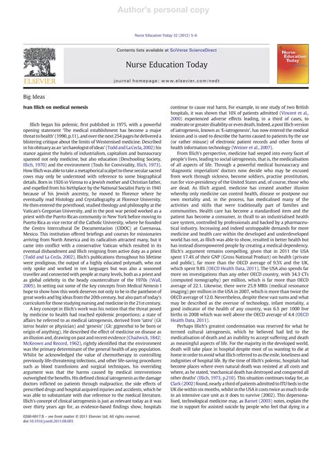 Illich Ynedt2074 Pdf Healthcare Industry Industries