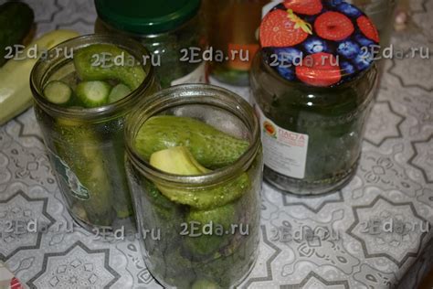 Бланшированные огурцы на зиму - пошаговый фоторецепт