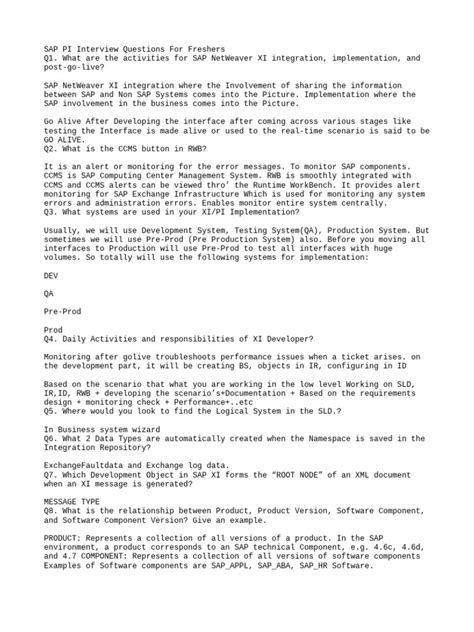 sap pi po interview questions2 pdf function mathematics