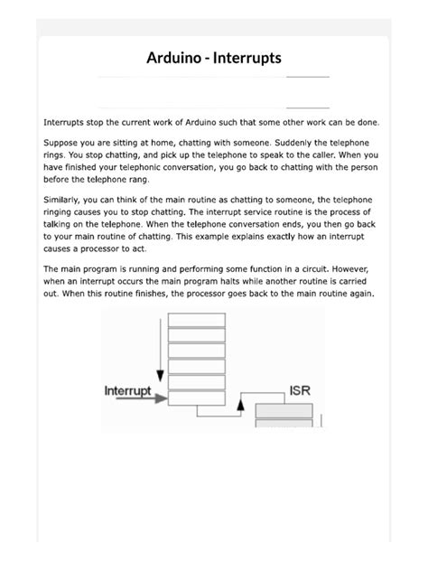 Arduino Interrupts Pdf