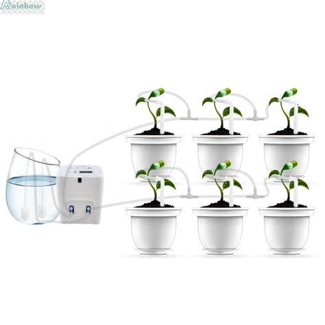 ระบบรดน้ําต้นไม้อัตโนมัติ 15 กระถาง Diy ชุดตัวควบคุมตัวจับเวลาชาร์จ Usb Shopee Thailand
