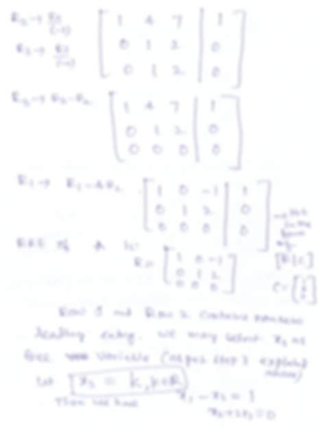 SOLUTION Solving Ax B By Using Rre Form Studypool