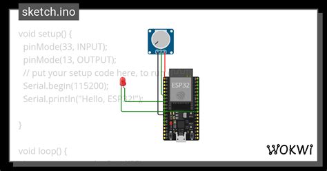 Potentiometer With Led Wokwi Esp32 Stm32 Arduino Simulator