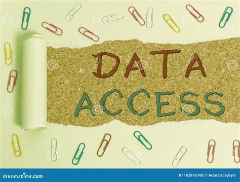 Handwriting Text Data Access Concept Meaning A User S Is Ability To Access Data Stored Within A