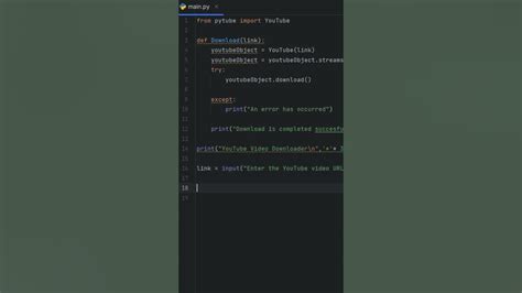 How To Build Youtube Downloader Using Python Python Pythonprojects Tutorial Programming