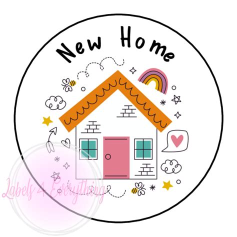 New Home Stickers Labels4everything