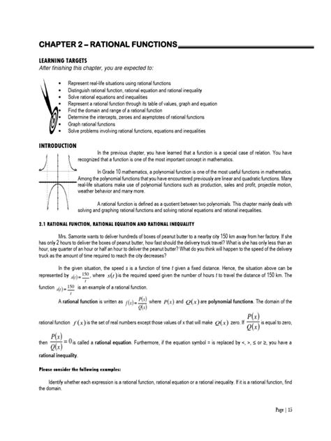 chapter 2 rational functions pdf function mathematics equations