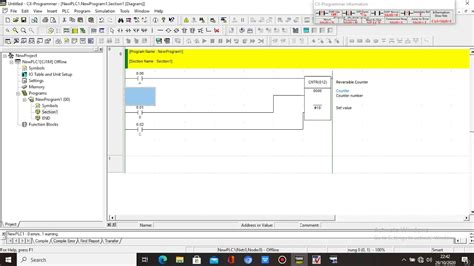 Rangkaian Counter Cntr Cx Programmer Youtube
