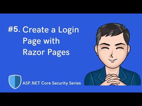 Create A Login Page With Razor Pages ASP NET Core Identity Security
