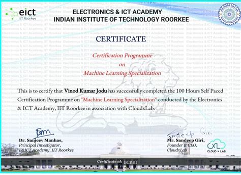 vinod kumar jodu on linkedin very excited to get certification on