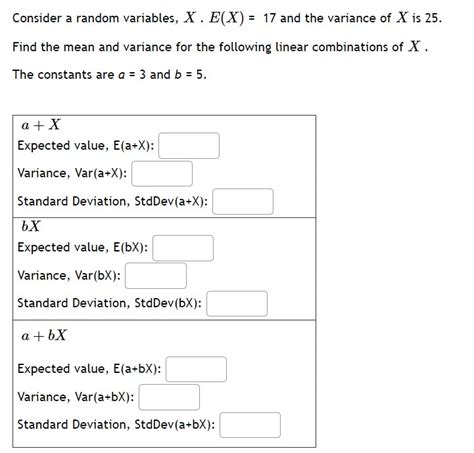 solved consider a random variable x e x 17 ﻿and the