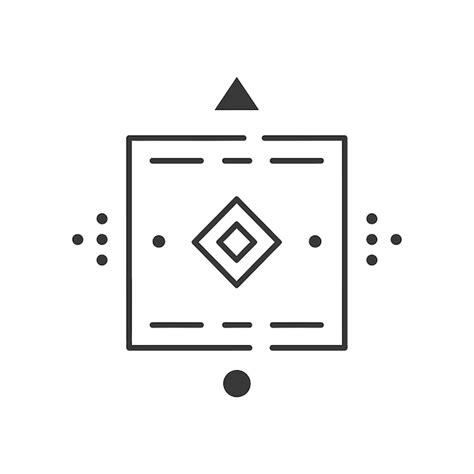 Premium Vector Geometric Pattern With Square Triangle And Dots