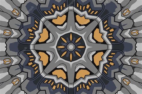 Premium Vector Background With Geometric Elements Vintage Floral Ornament