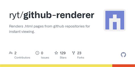 Github Rendererexamplehtml At Master · Rytgithub Renderer · Github