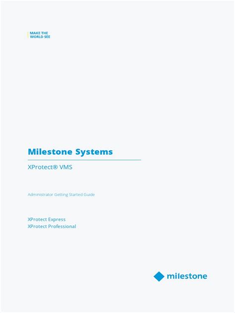 Milestone Systems Xprotect® Vms Pdf Installation Computer Programs Mobile App