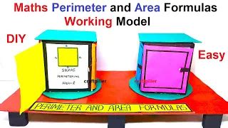 How To Make Maths Perimeter And Area Formulas Working Model Science