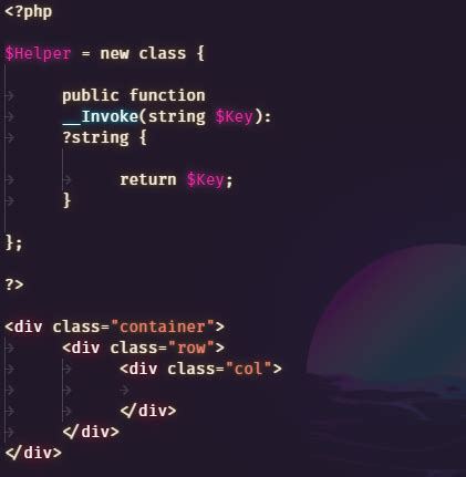 Php Anon Class Methods With Nullable Returns Messing Up Syntax Highlighting Issue