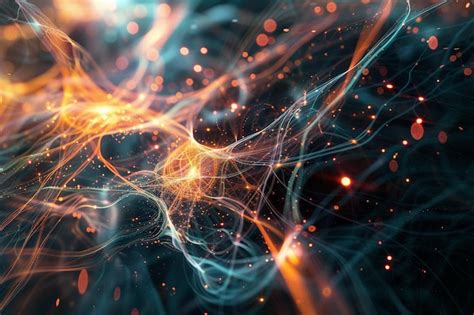 Premium Photo Energetic Flow Of Abstract Neural Networks Ar Generative Ai