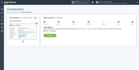 how to connect fluent forms pro to apps as data source