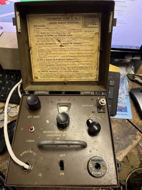 Vintage Military Wavemeter Class D No1 Mk2 Used With Ws19 And Ws22 Untested £2999 Picclick Uk