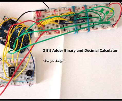 2 Bit Adder Binary And Decimal Calculator 14 Steps With Pictures
