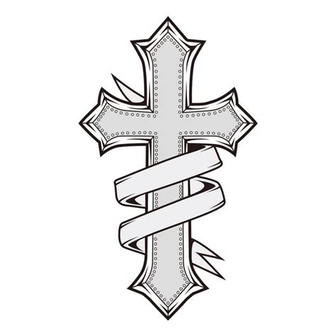 Cross And Banner Drawings
