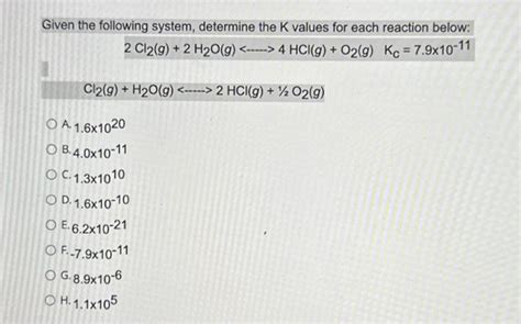 Solved Given The Following System Determine The K Values Chegg Com