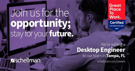 Schellman On Linkedin 📣 Join Us Were Hiring A Desktop Engineer In Our Tampa Office To Support…