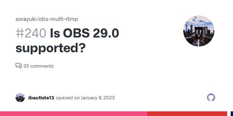 is obs 29 0 supported · issue 240 · sorayuki obs multi rtmp · github