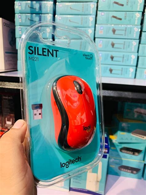 Logitech M221 Wireless Silent Mouse Red Computers And Tech Parts And Accessories Mouse