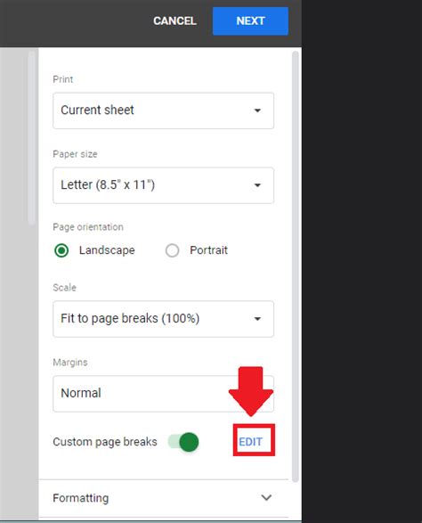 How To See Page Breaks In Google Sheet | SpreadCheaters