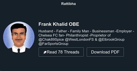 Threads From Frank Khalid Obe Rattibha