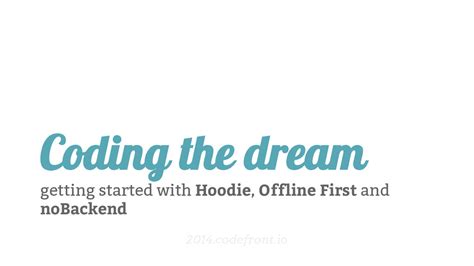 Coding The Dream Speaker Deck