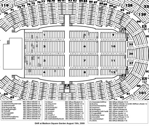 Oar Msg Seating Chart 2009 Pictures Images And Photos Photobucket