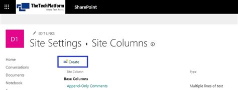 How To Create A Site Column In SharePoint