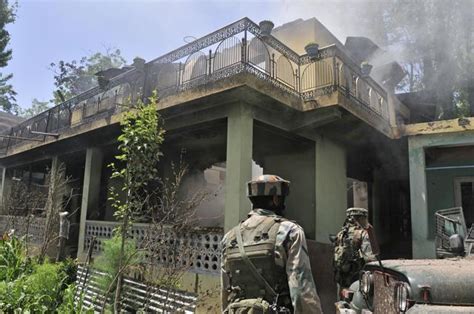 Ashen Walls Remain Of House After Tral Encounter In Which Sabzar Bhat Was Killed Latest News India