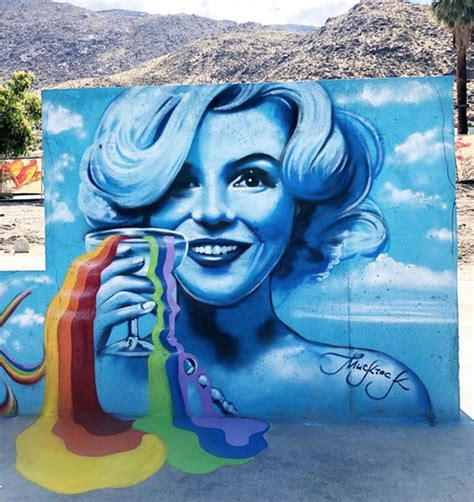 Muckrock In Palm Springs California Usa 2019 Street Art Street
