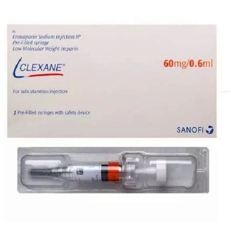 Enoxaparin Injection 60 Mg At ₹ 650piece Enoxaparin Sodium Injection