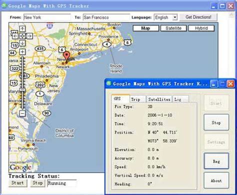 Google Maps With GPS Tracker Digital Bg