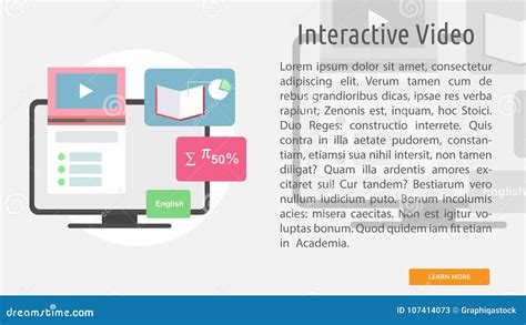Interactive Video Conceptual Design Cartoon Vector 106189763