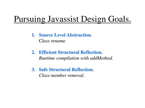 Ppt Java Reflection And Javassist For Code Modification Powerpoint