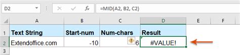 Excel MID Function